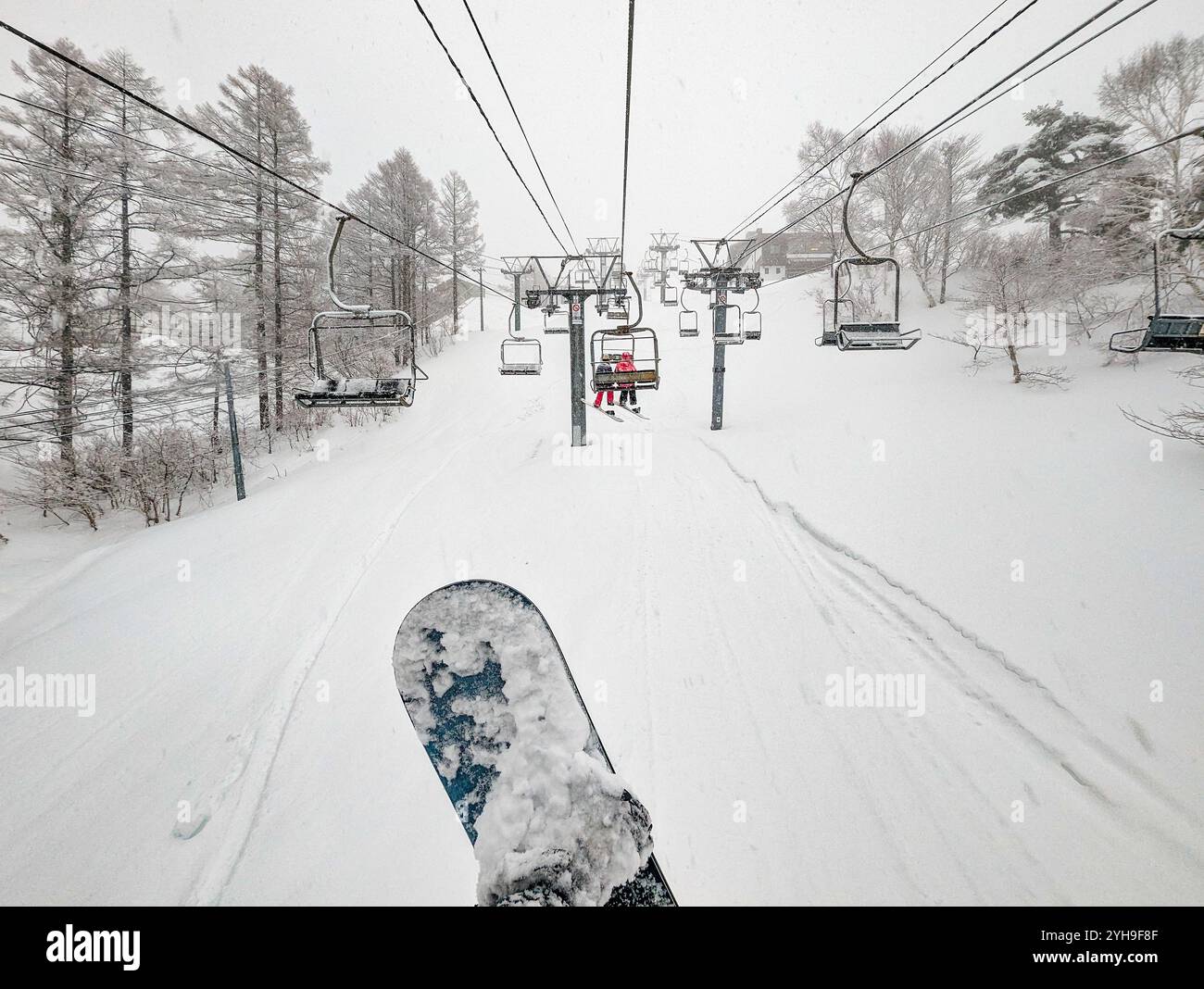 Snowboarder first person view hi-res stock photography and images - Alamy