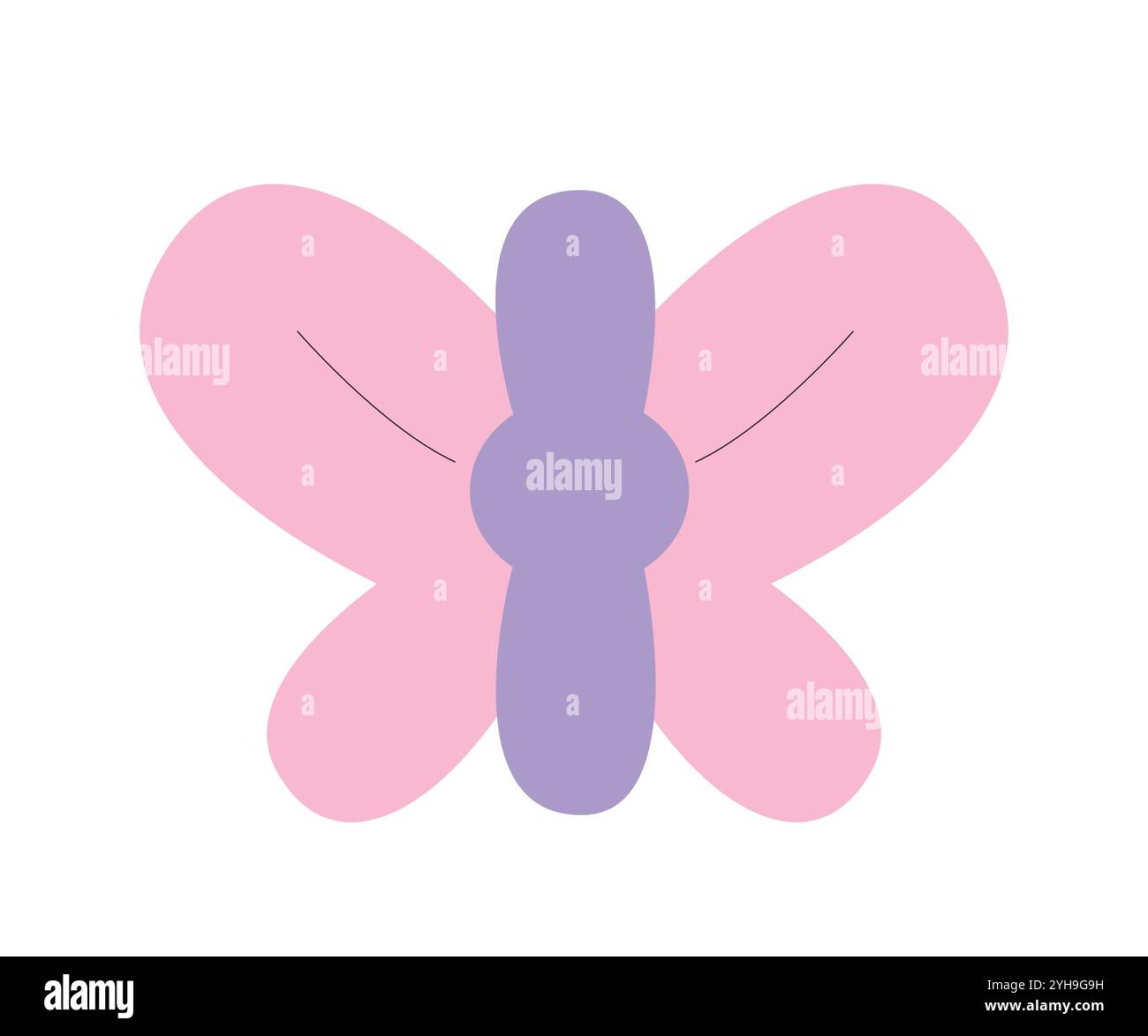 Flat butterfly balloon vector clipart Stock Vector Image & Art - Alamy