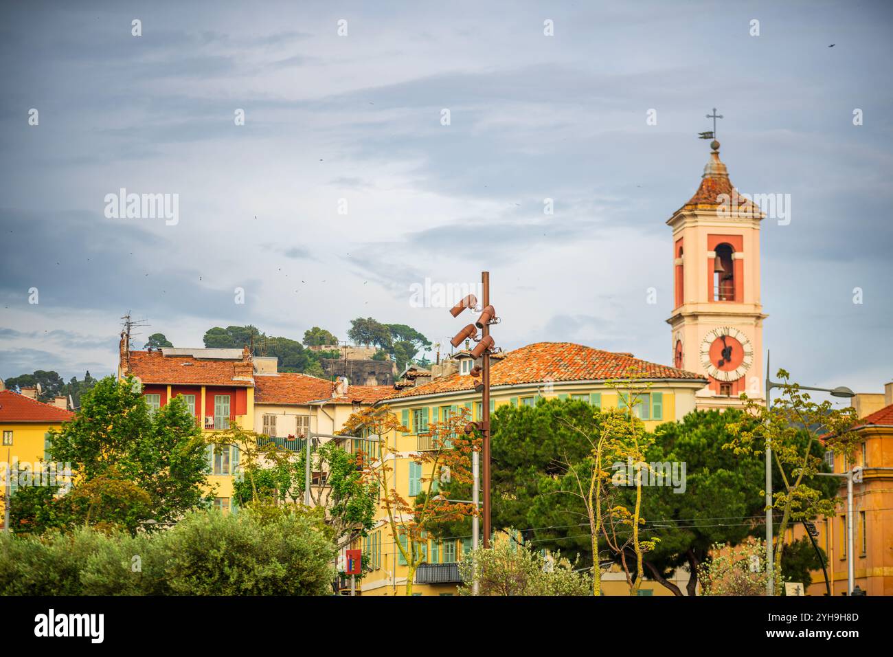 Iconic landmarks of Nice, France, Cote d'Azur, French Riviera Stock ...