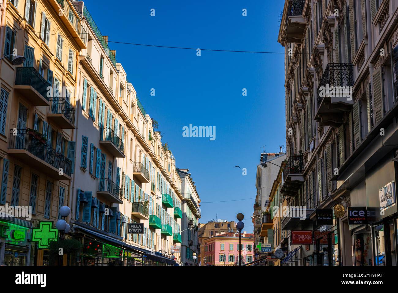 Iconic landmarks of Nice, France, Cote d'Azur, French Riviera Stock ...