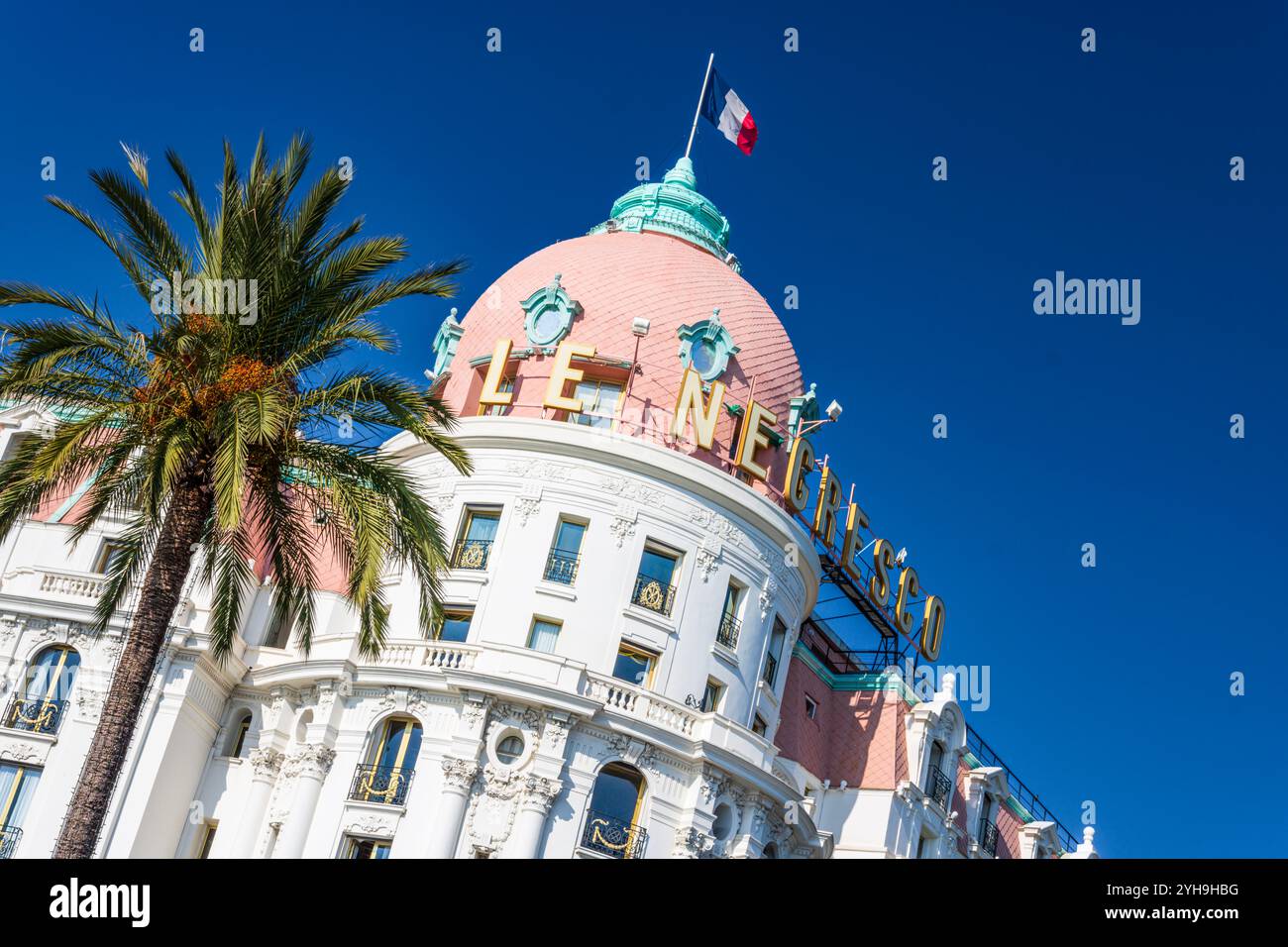 Iconic landmarks of Nice, France, Cote d'Azur, French Riviera Stock ...