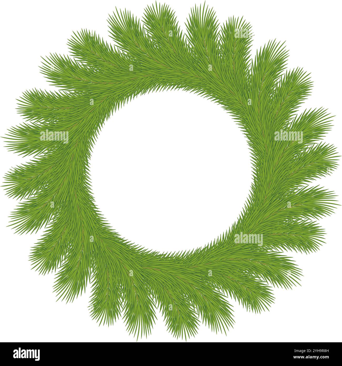 Pine needle arrangement Stock Vector Images - Alamy