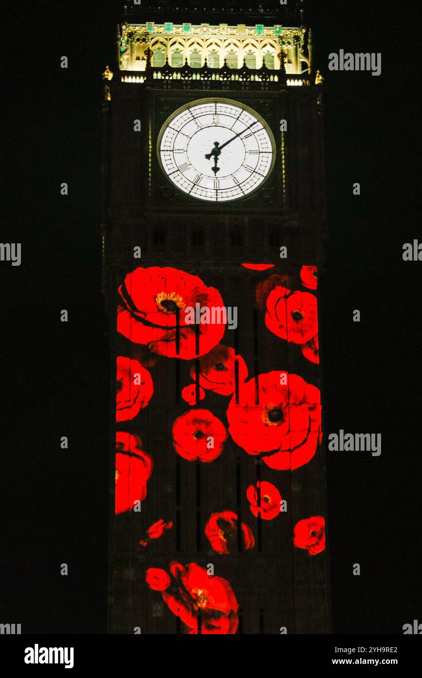 London, UK. 10th Nov, 2024. The Elizabeth Tower, affectionately known ...