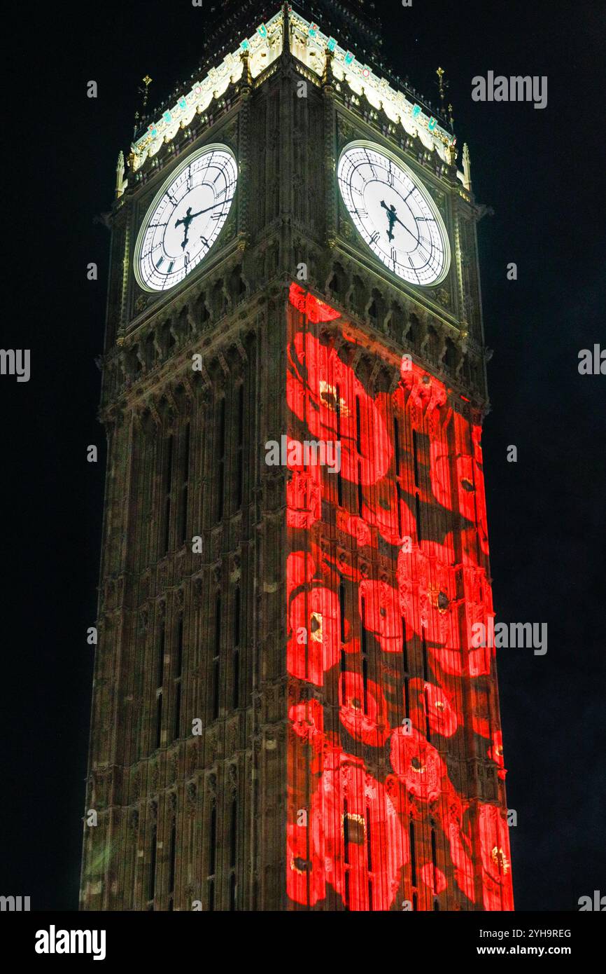 London, UK. 10th Nov, 2024. The Elizabeth Tower, affectionately known ...