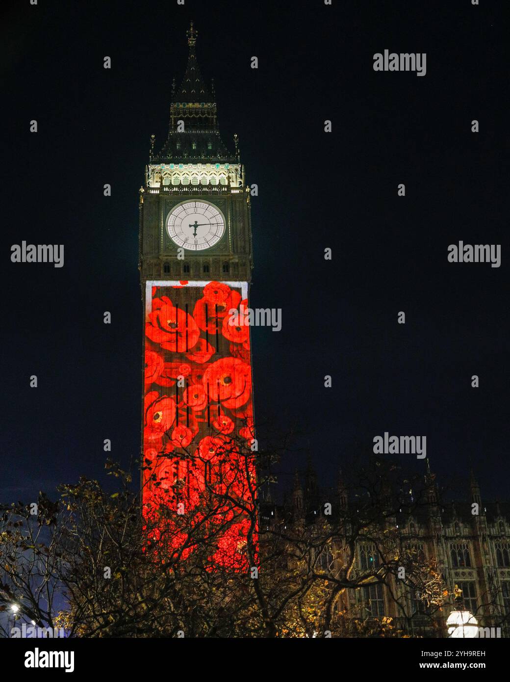 London, UK. 10th Nov, 2024. The Elizabeth Tower, affectionately known ...