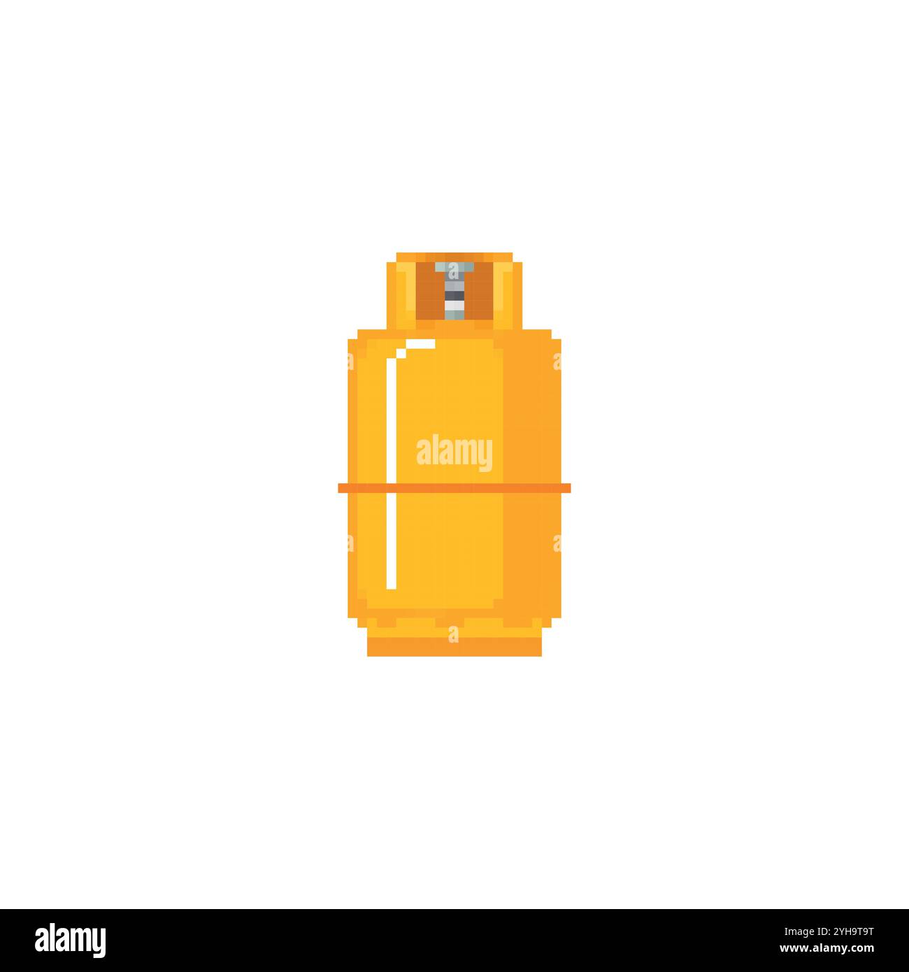 Pixelated gas cylinder icon. Retro pixel icon propane gas tank simple ...