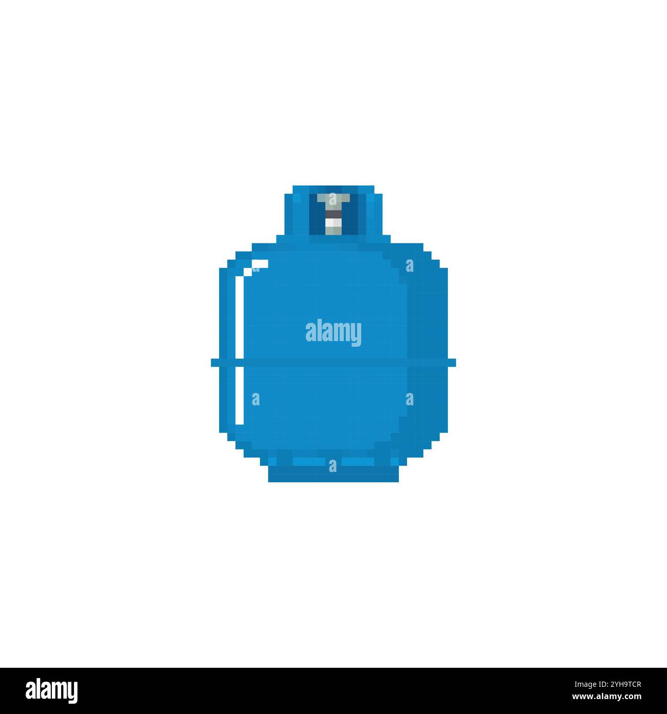 Pixelated gas cylinder icon. Retro pixel icon propane gas tank simple ...