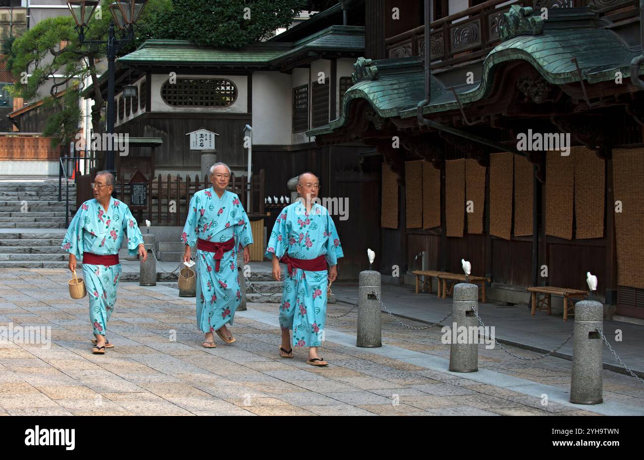The "honkan," or main building, at Dogo Onsen hot spring spa bathhouse ...