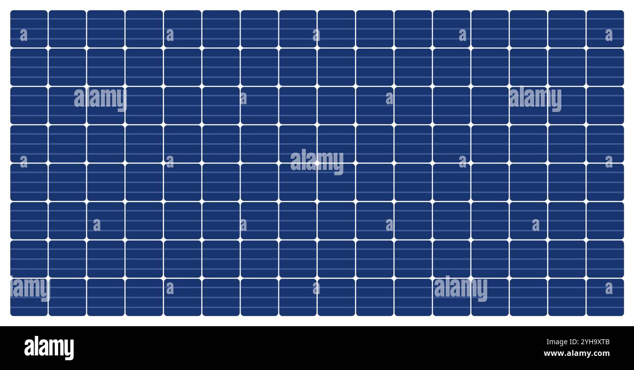 Solar panel grid pattern blue and white. Solar cells power blue ...