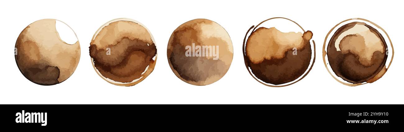 Splatter ink vector dirt stain brown brush. Paint inkblot black blob ...