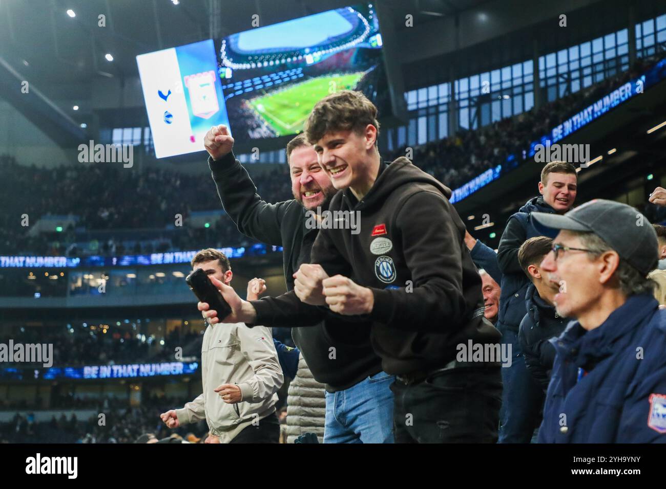 Ipswich Town fans celebrate after the teams first premier league win ...