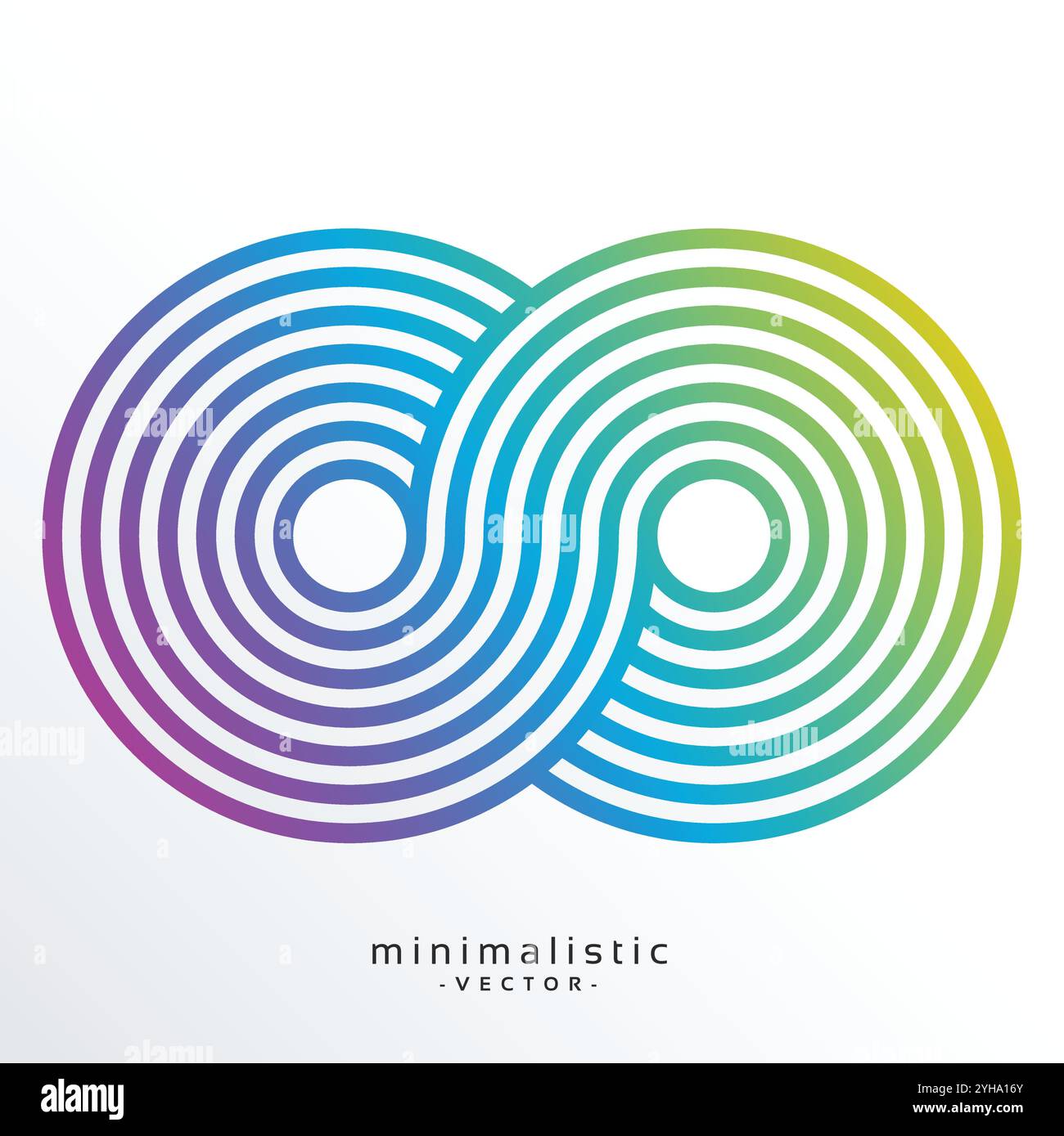 colorful infinity symbol made with stripes Stock Vector Image & Art - Alamy