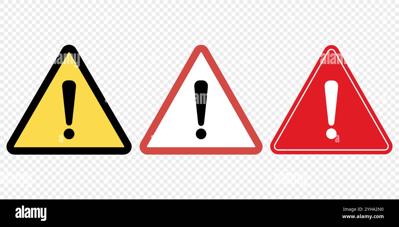 Alert icon of warning attention icon Stock Vector Image & Art - Alamy