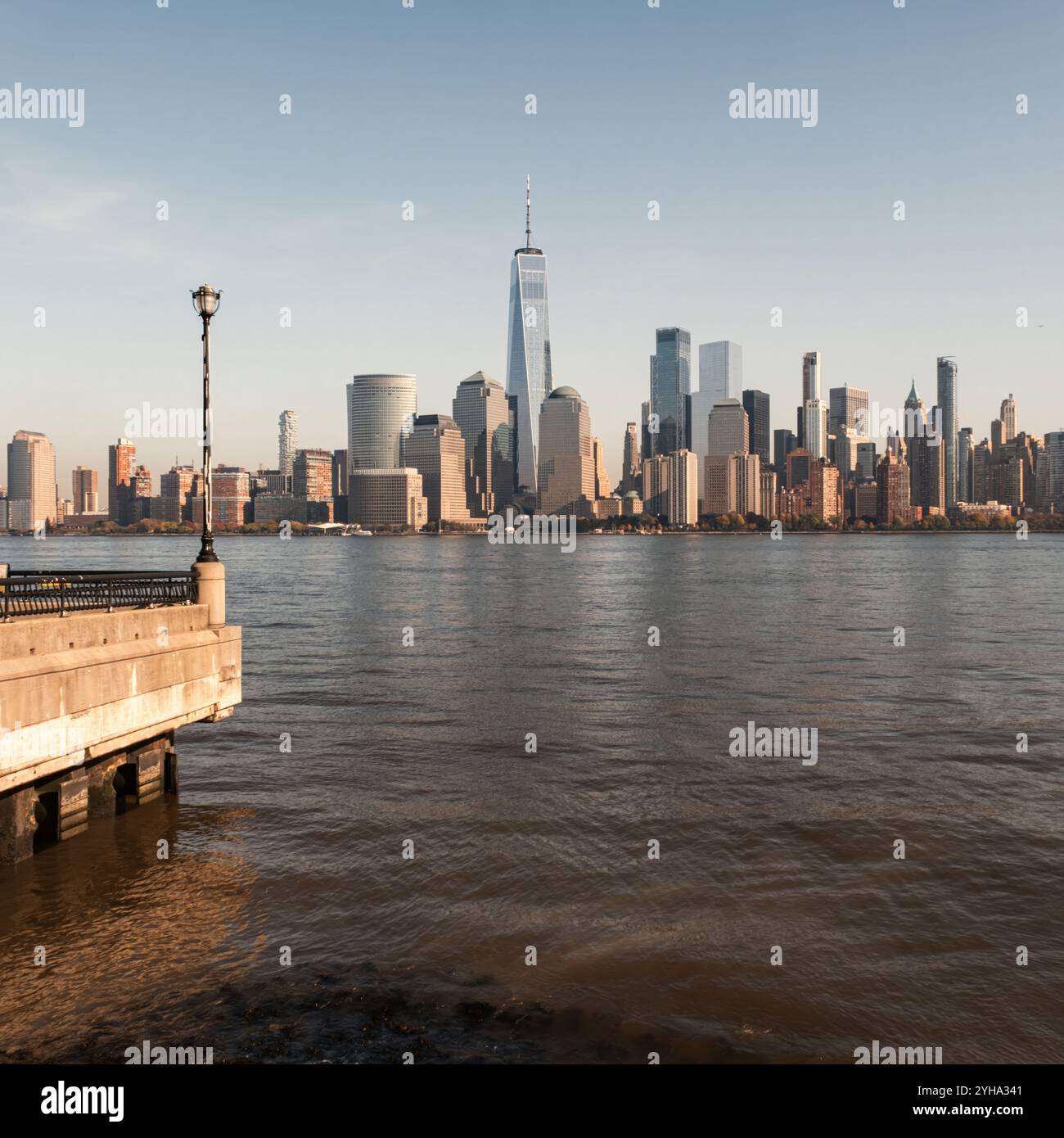 New York skyline of World Trade Center. One World Trade Center. New ...