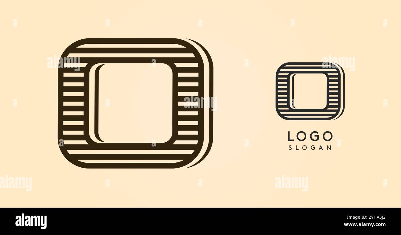 Vintage western letter O, country stylish old lettermark for retro bar ...