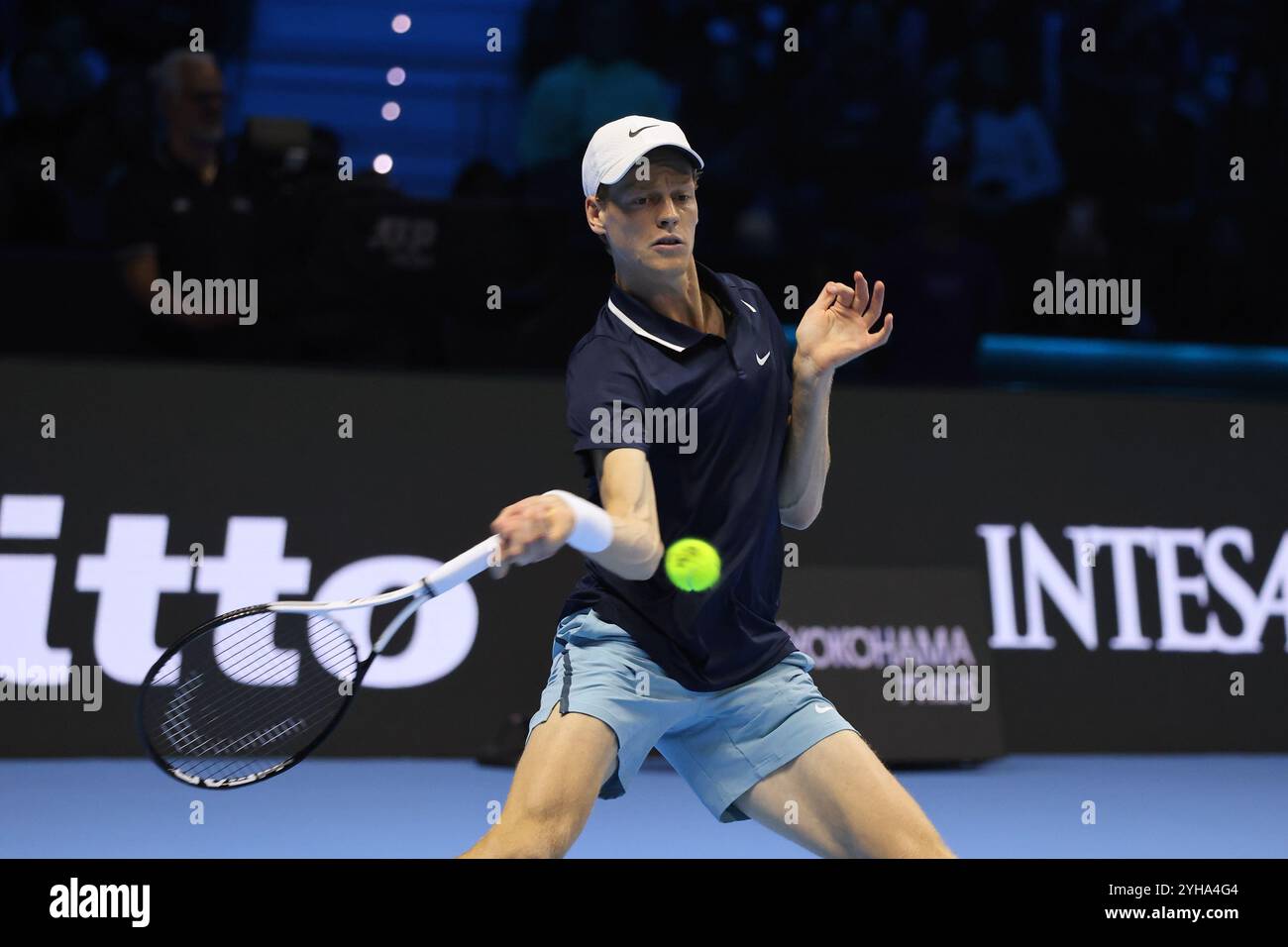 Jannik Sinner (Italy) during the match againts Alexander De Minaur during 2024 ATP Nitto Finals ...