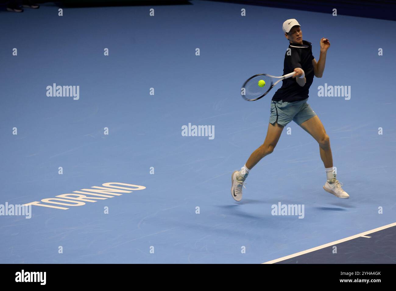 Jannik Sinner (Italy) during the match againts Alexander De Minaur during 2024 ATP Nitto Finals ...