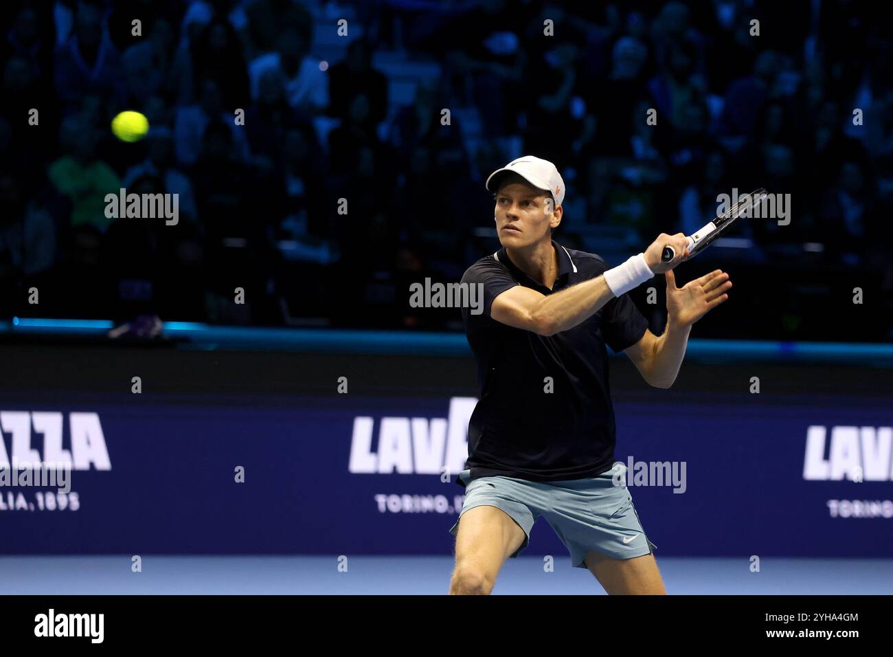 Jannik Sinner (Italy) during the match againts Alexander De Minaur during 2024 ATP Nitto Finals ...