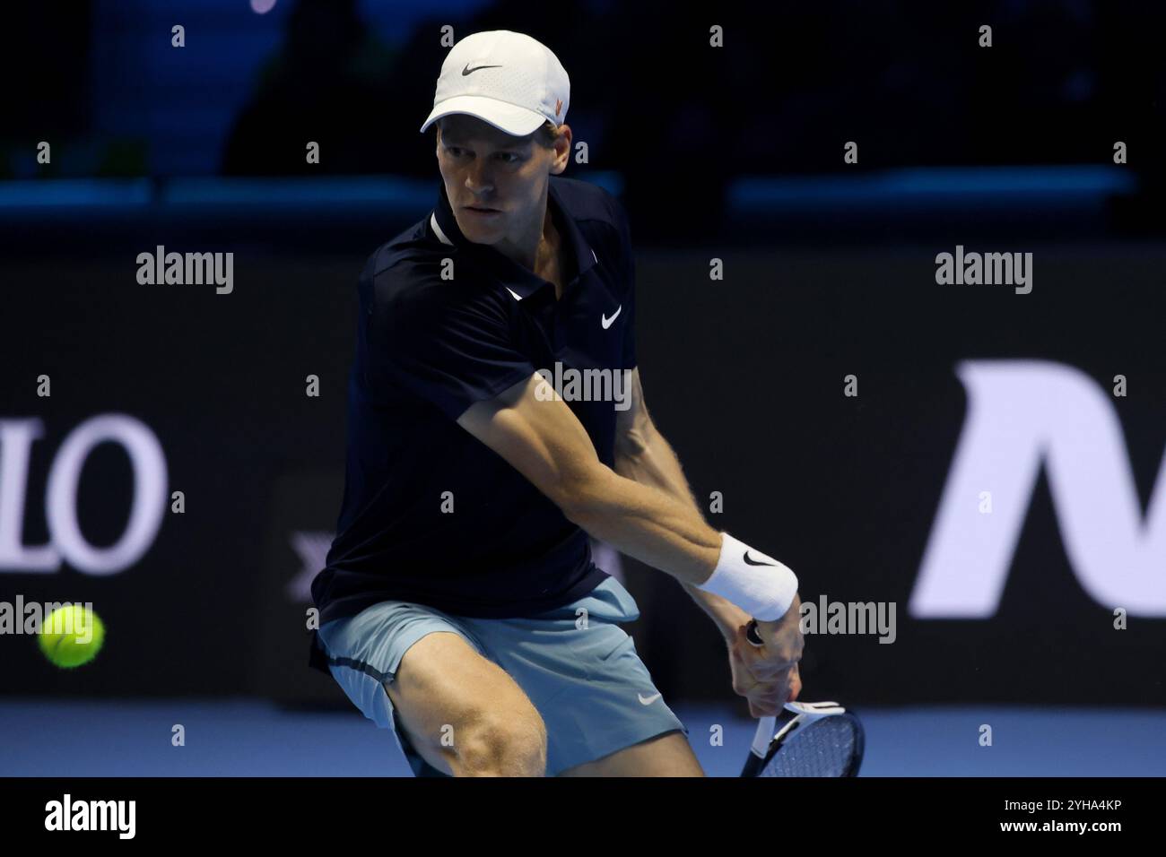 Jannik Sinner (Italy) during the match againts Alexander De Minaur during 2024 ATP Nitto Finals ...