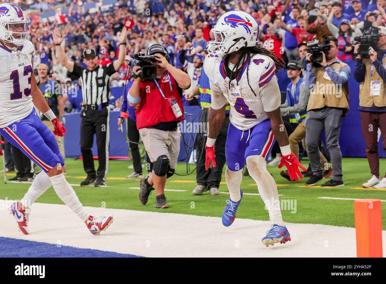 Indianapolis, Indiana, USA. 10th Nov, 2024. Buffalo Bills running back ...