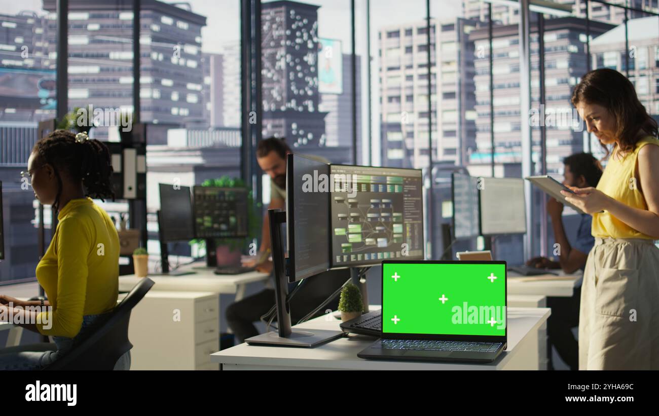 Focus on mockup laptop used hi-res stock photography and images - Alamy