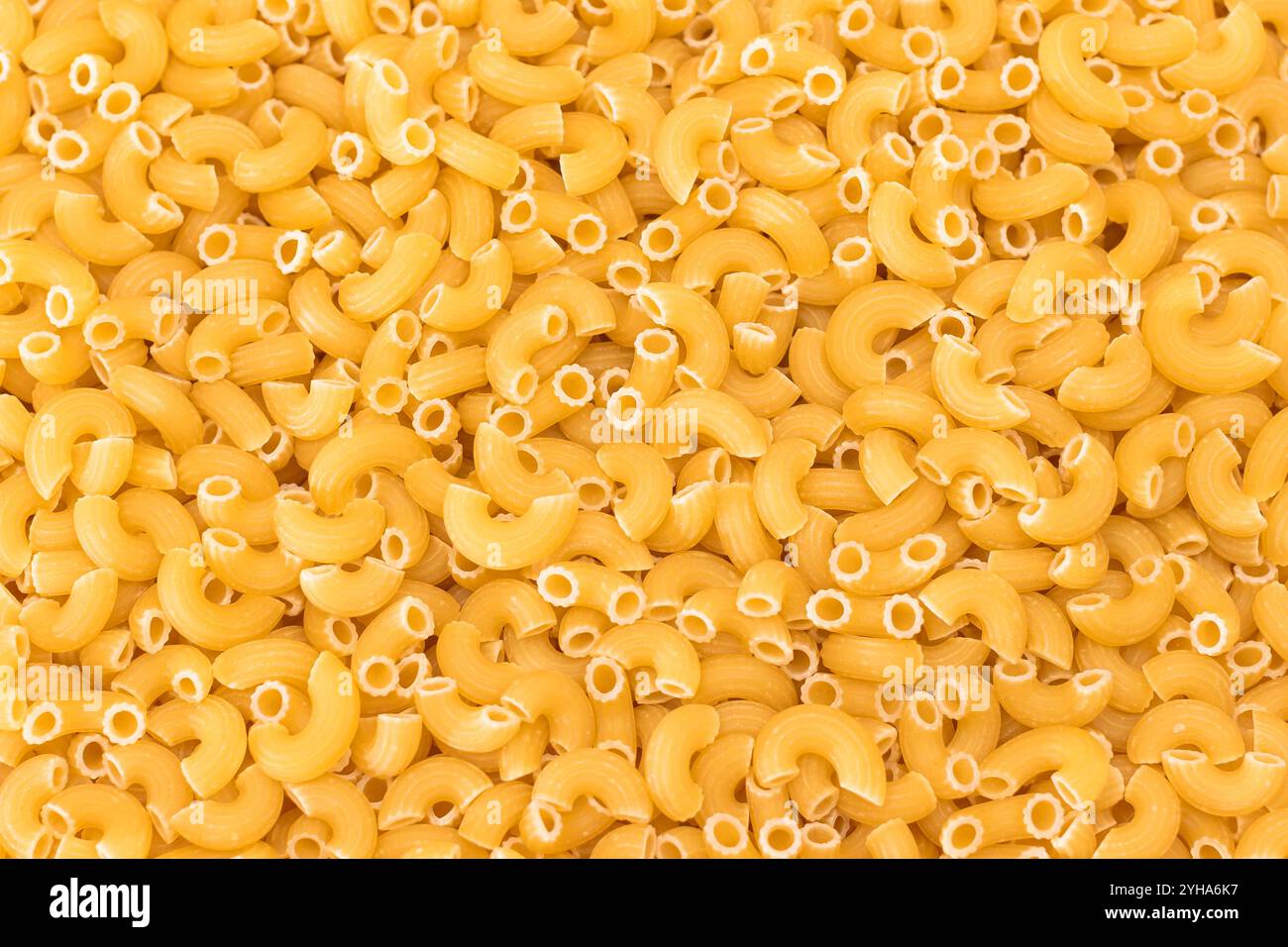 Uncooked Chifferi Rigati Pasta Background. Fat and Unhealthy Food ...