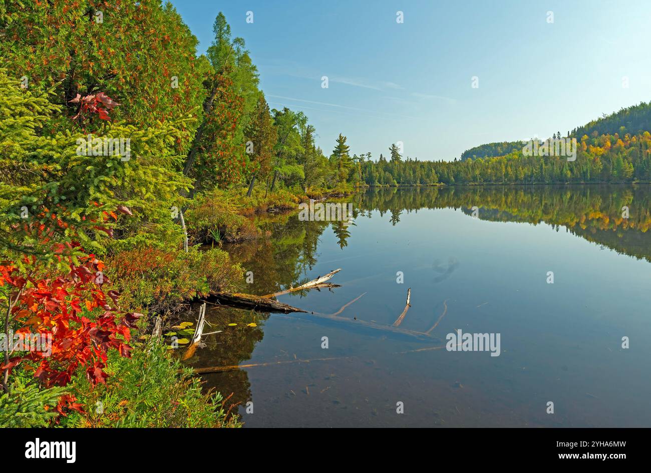 Calm Waters in the Great North Woods on Lonely Lake in the Boundary ...