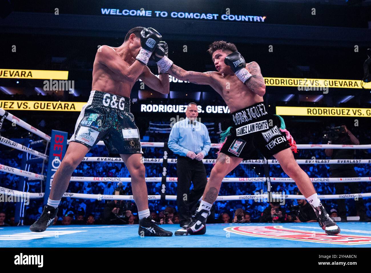 Jesse "Bam" Rodriguez, right, in action against Padro Guevara, left ...
