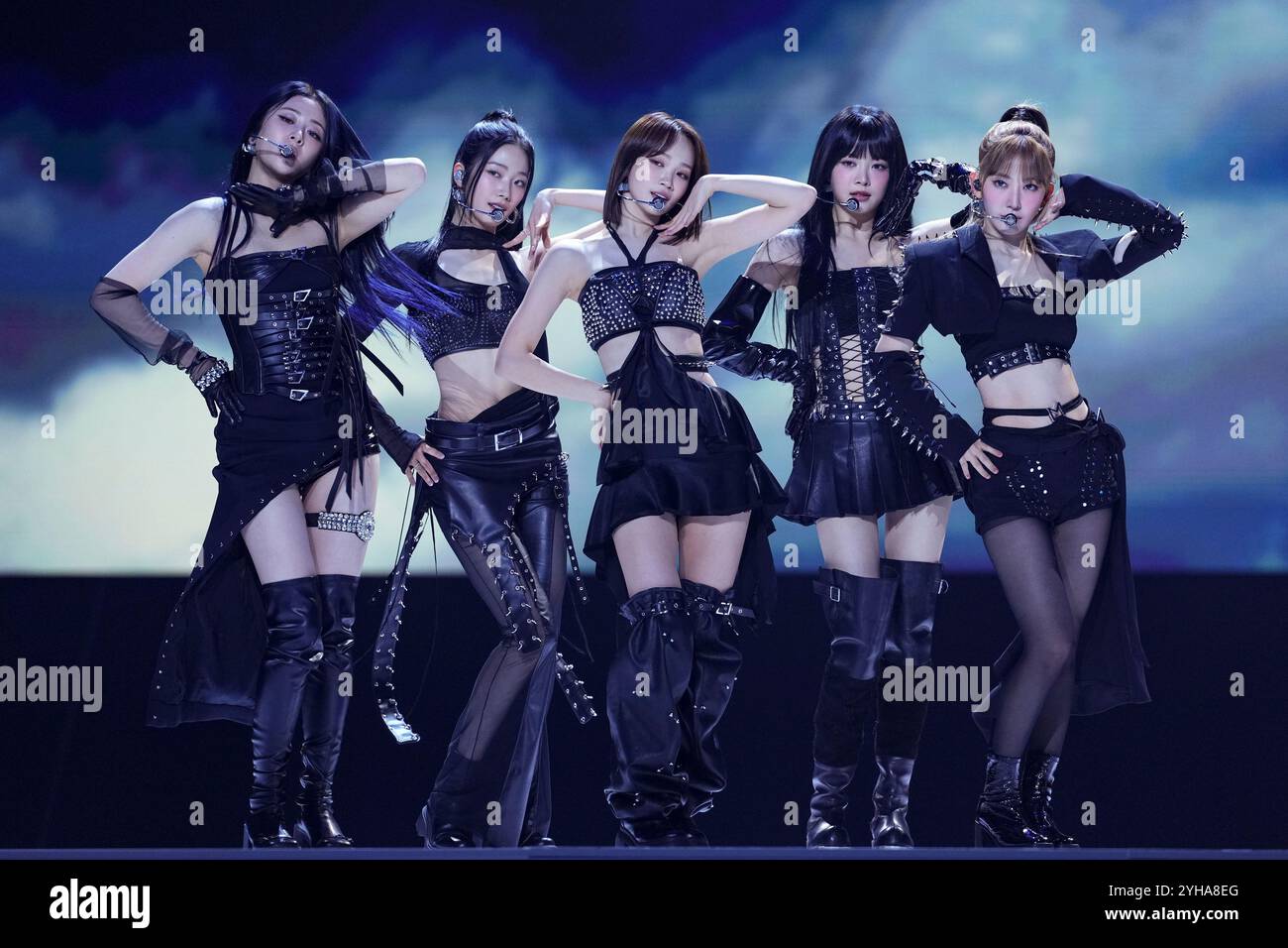 Le Sserafim perform during the MTV European Music Awards in Manchester ...