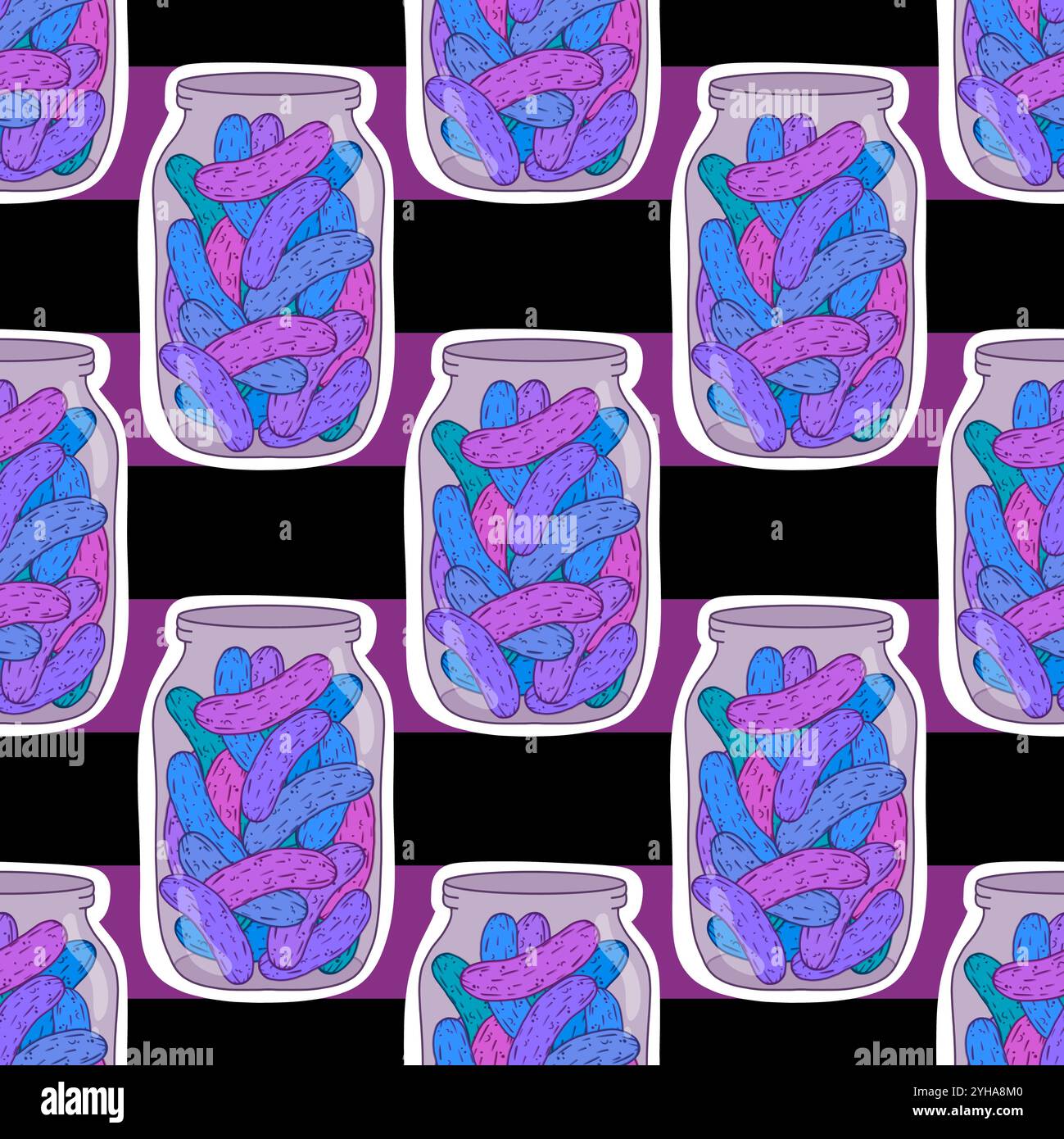 Summer vegetable seamless cucumber pattern for wrapping paper and ...