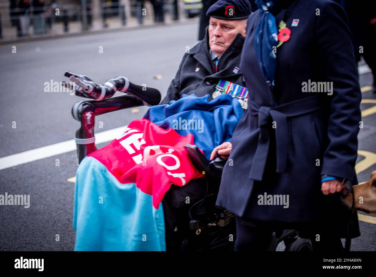A Veteran participant seen in the Remembrance Day Cenotaph Parade 2024 ...