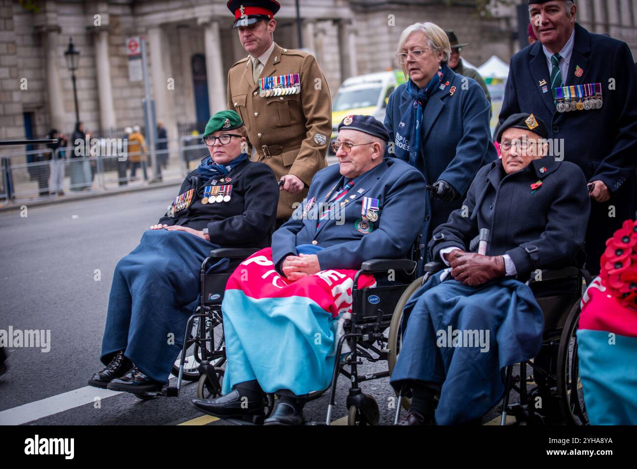 Veterans participate in the Remembrance Day Cenotaph Parade 2024. On ...
