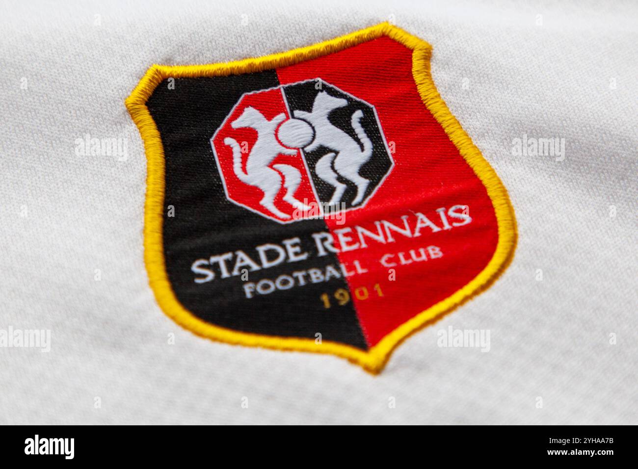 Stade Rennais (Rennes) Football Club, Emblem, Crest, Badge Stock Photo ...