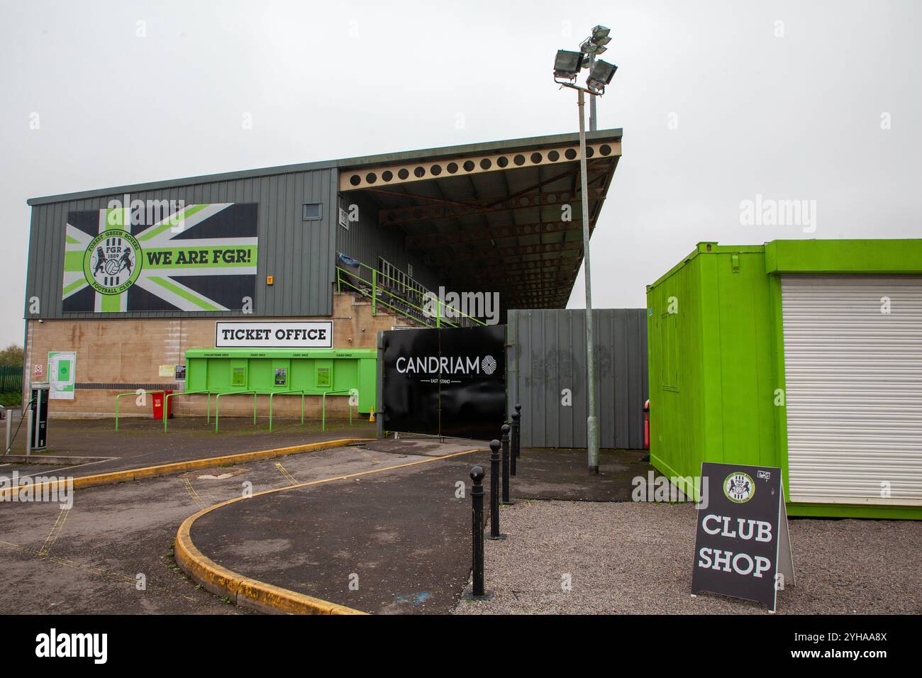 Forest Green Rovers' stadium The New Lawn, also known as The Bolt New ...