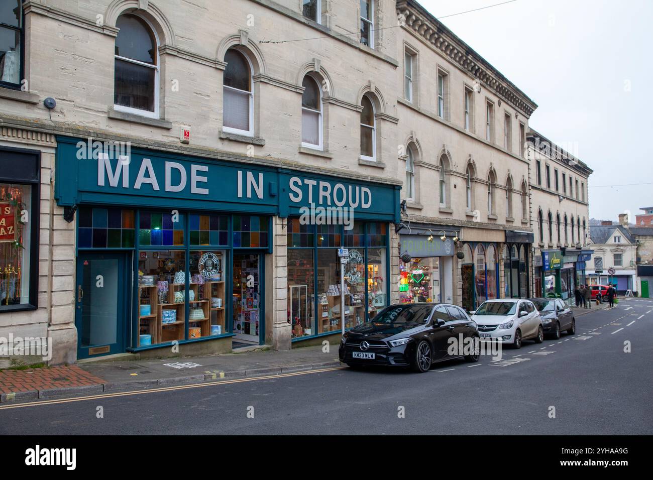 Shops in Stroud, Gloucestershire Stock Photo - Alamy