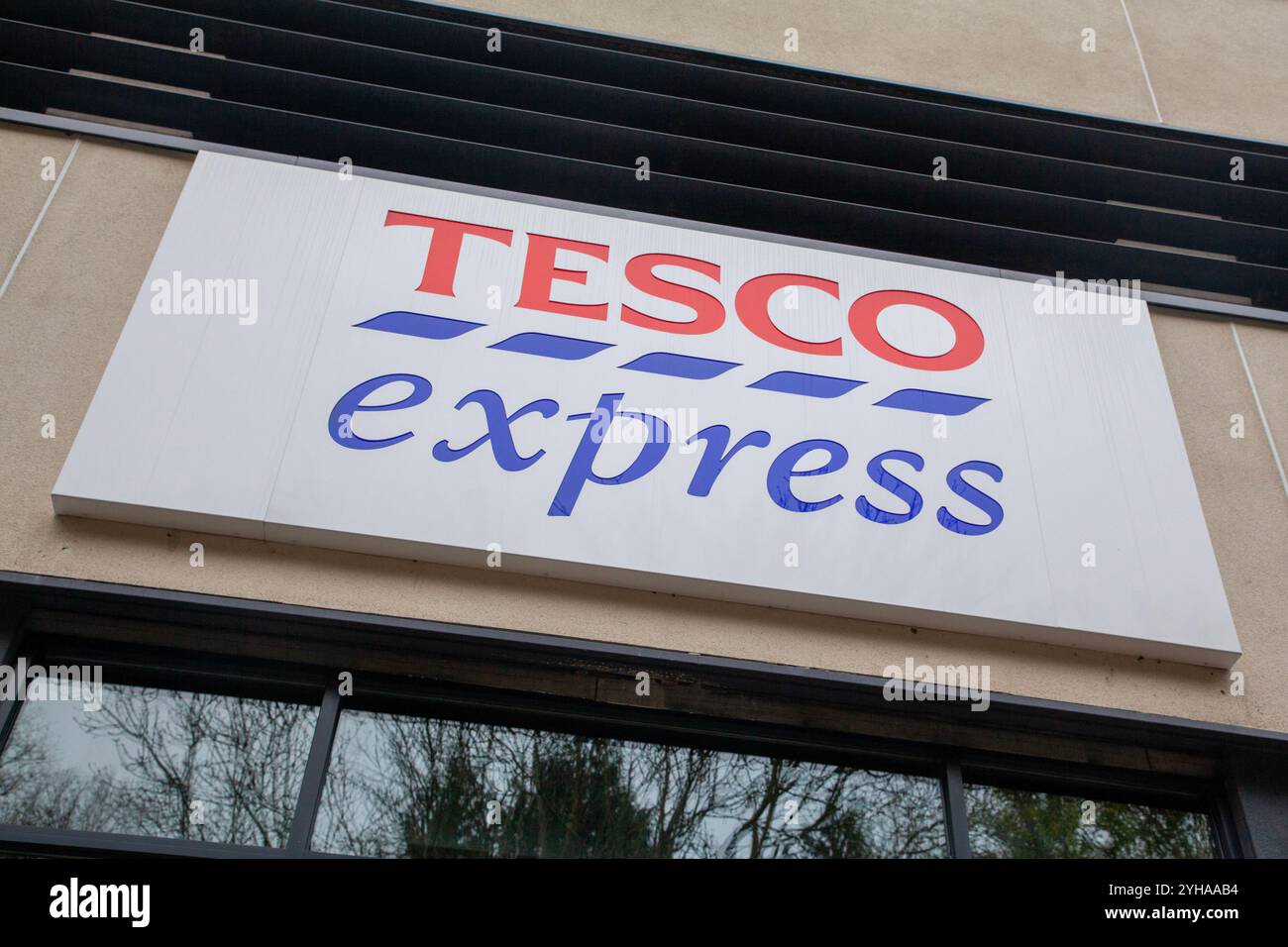 Tesco express Sign at a shop in Stroud Stock Photo - Alamy