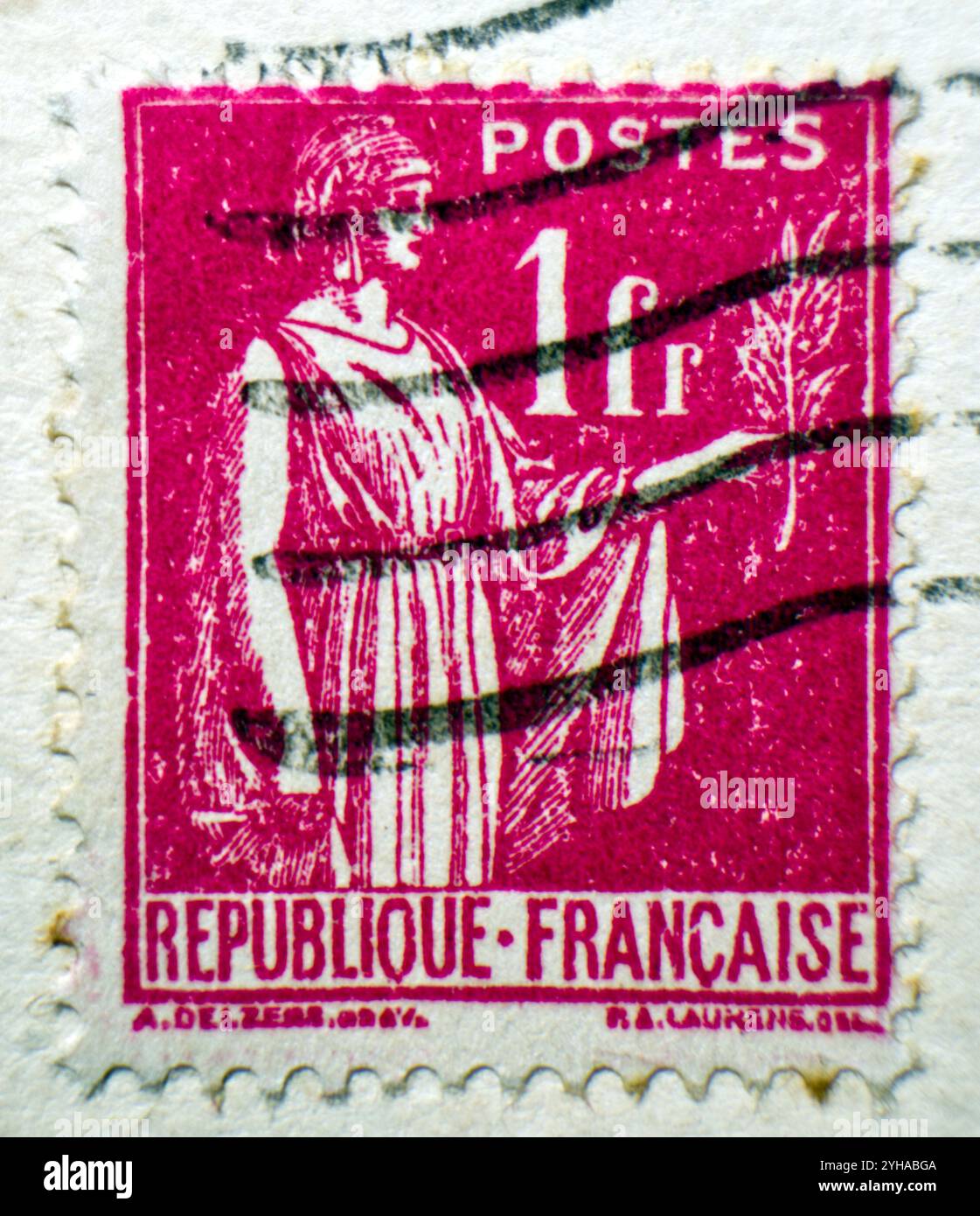 French postage stamp hi-res stock photography and images - Alamy