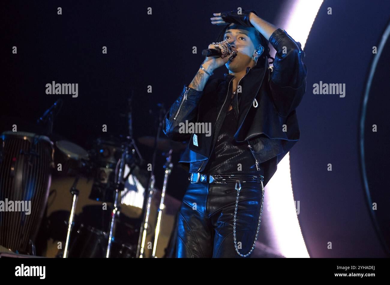 Music Concert - Ghali - Live 2024 Italian singer Ghali during his show ...