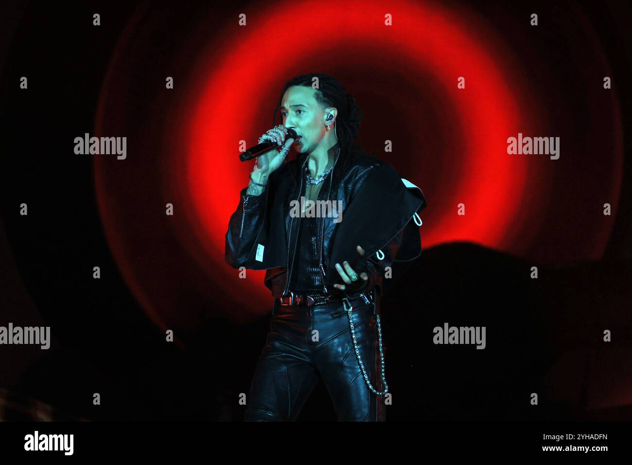 Music Concert - Ghali - Live 2024 Italian singer Ghali during his show ...