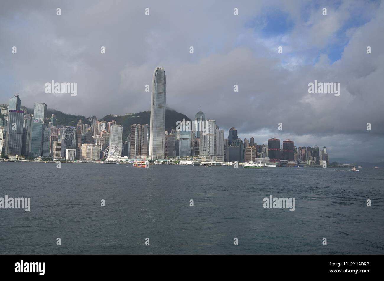 Hong Kong Central view. Waterfront Stock Photo - Alamy