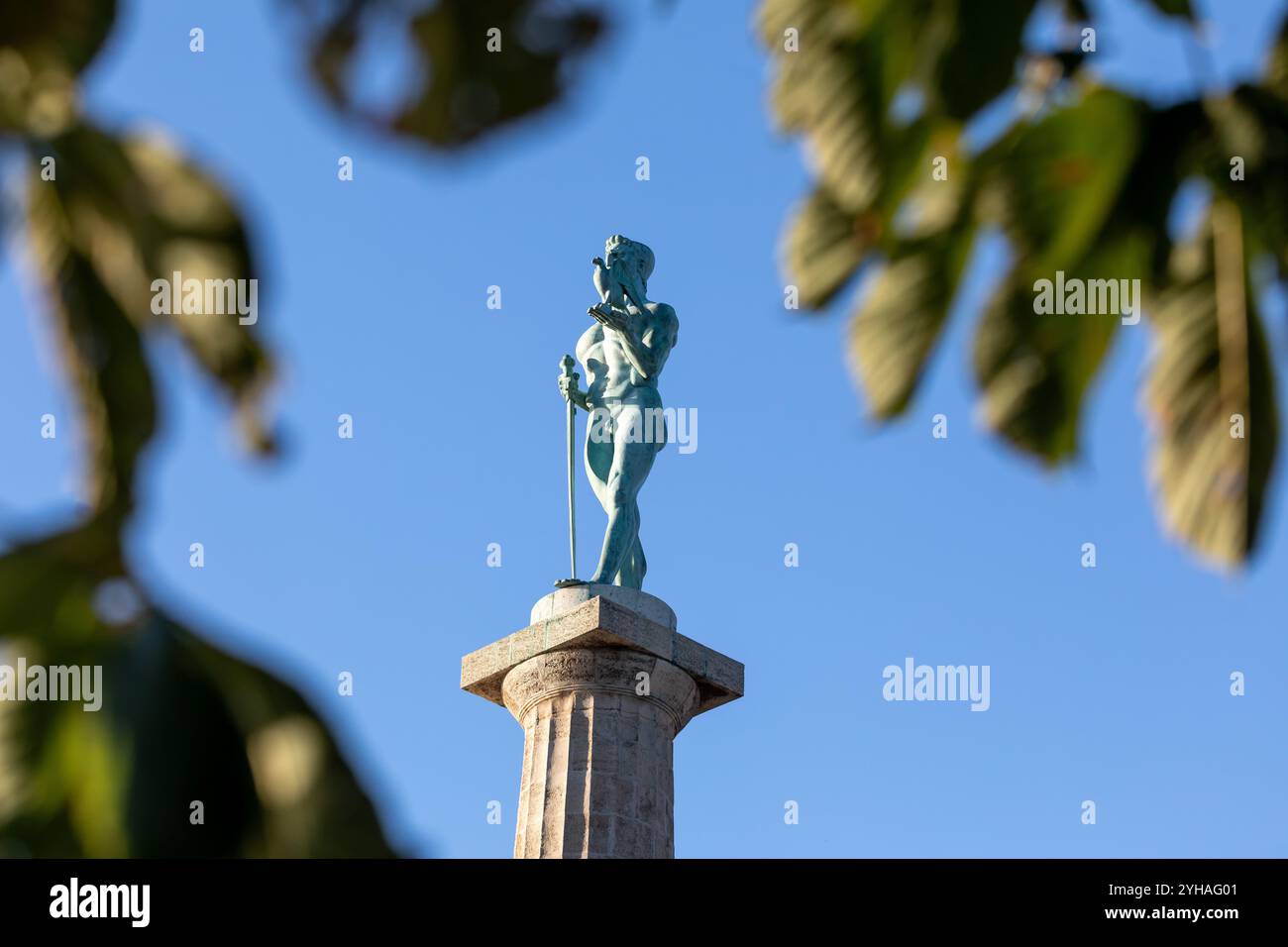 Monument of Victor, unofficial symbol of Belgrade, Serbia Stock Photo ...