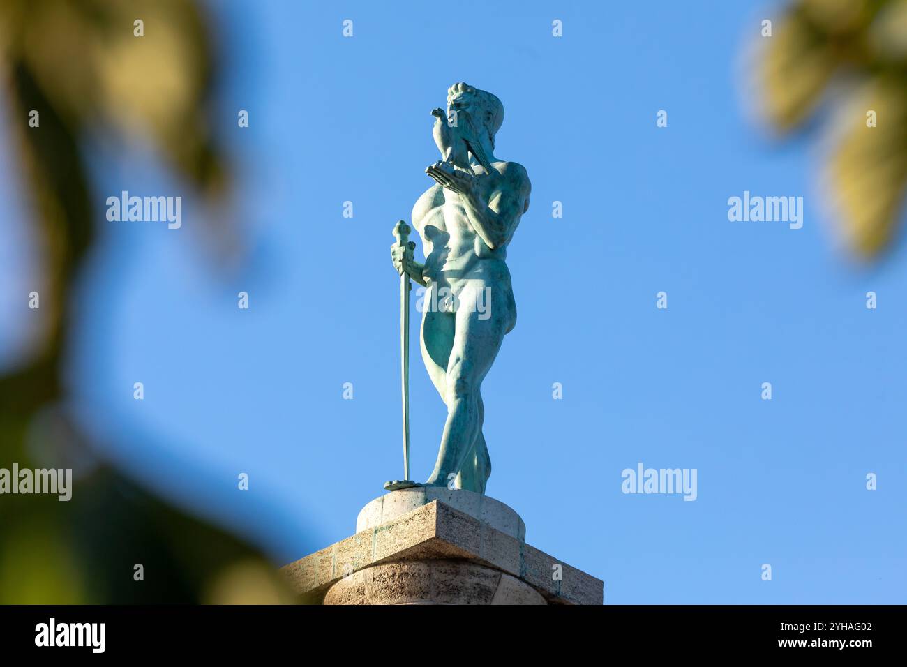 Monument of Victor, unofficial symbol of Belgrade, Serbia Stock Photo ...