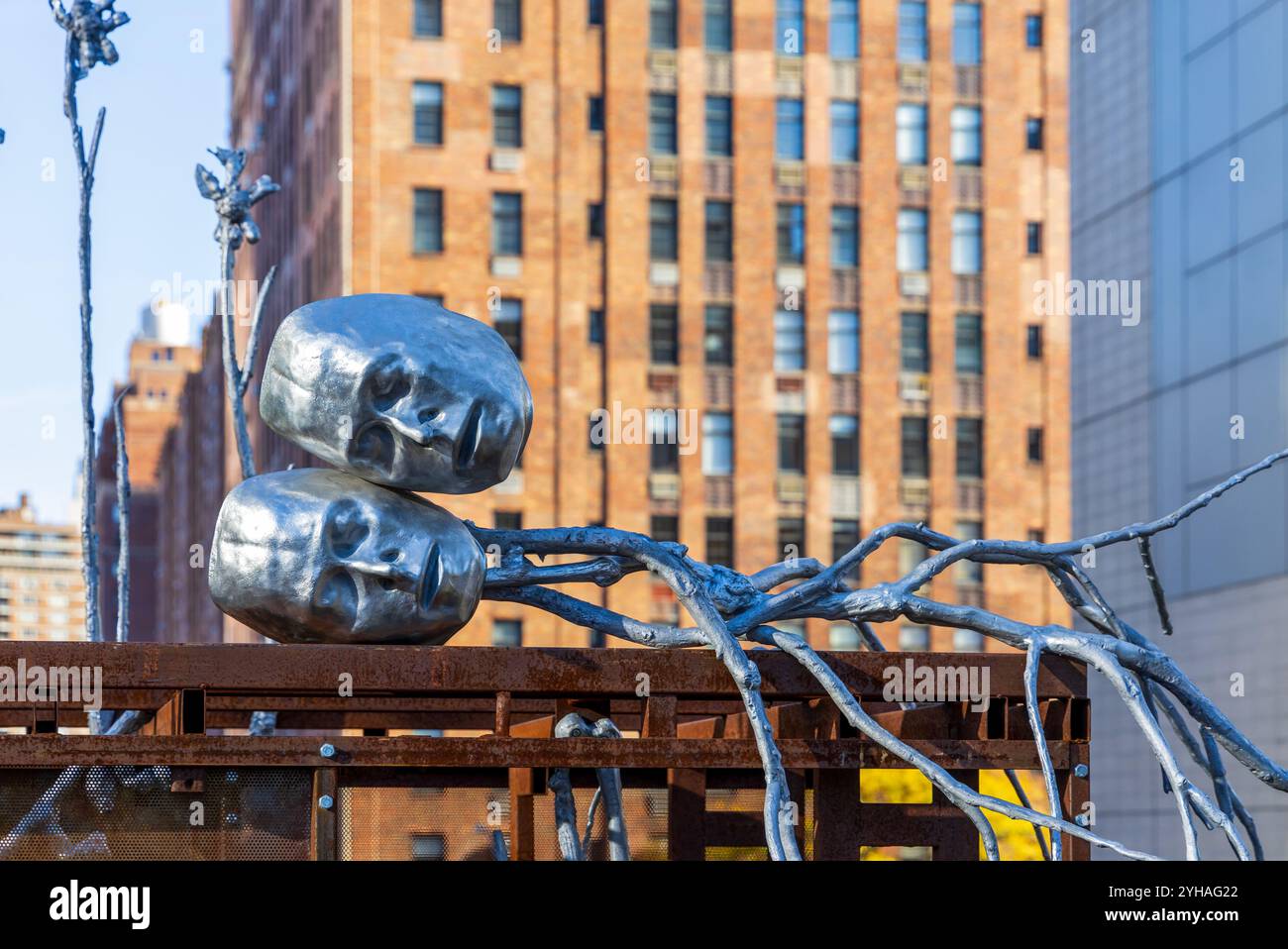 New York, New York - November 3, 2024: Secondary Forest, a sculpture by ...