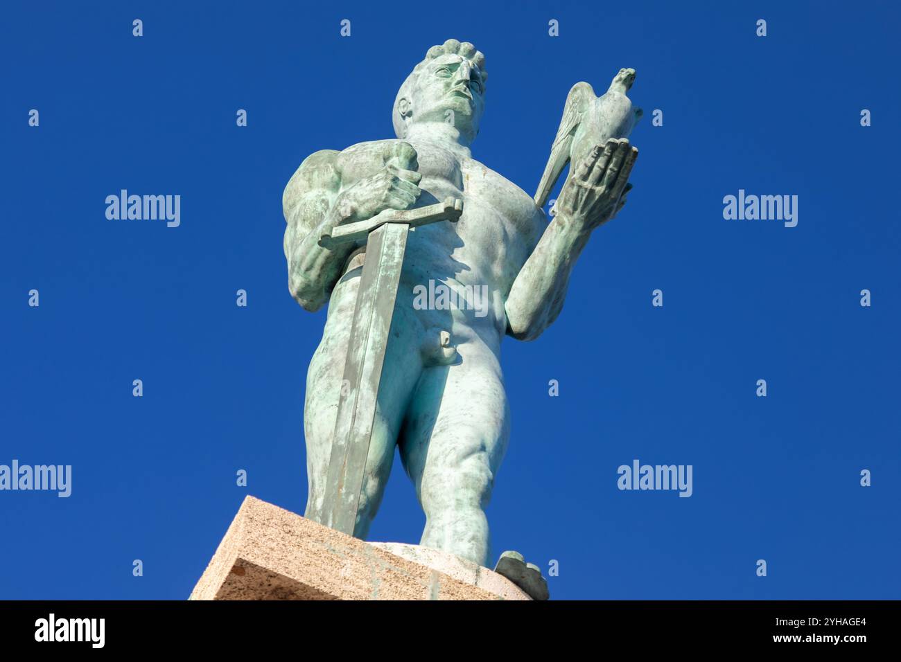 Famous Belgrade landmark and unofficial symbol ofthe city: Victor ...