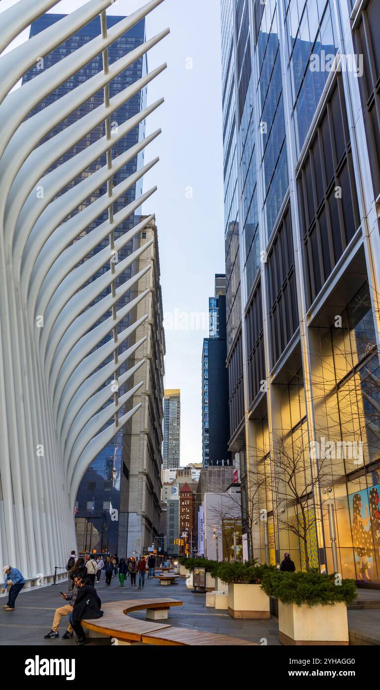 New York, New York - November 3, 2024: Street image at the One World ...