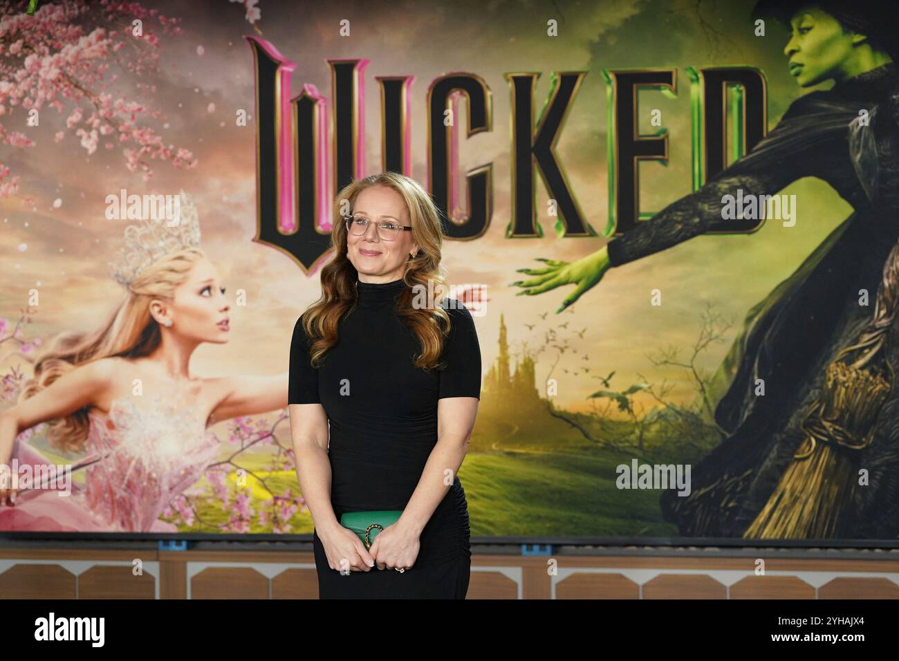 Dana Fox arrives at the premiere of "Wicked" on Saturday, Nov. 9, 2024 ...