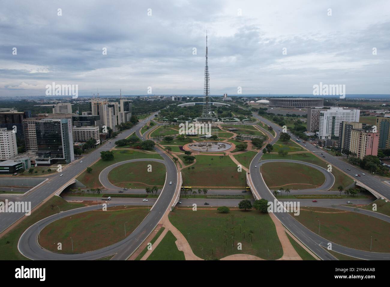 Aerial view of Monumental Axis of Brasilia, Brazil Stock Photo - Alamy