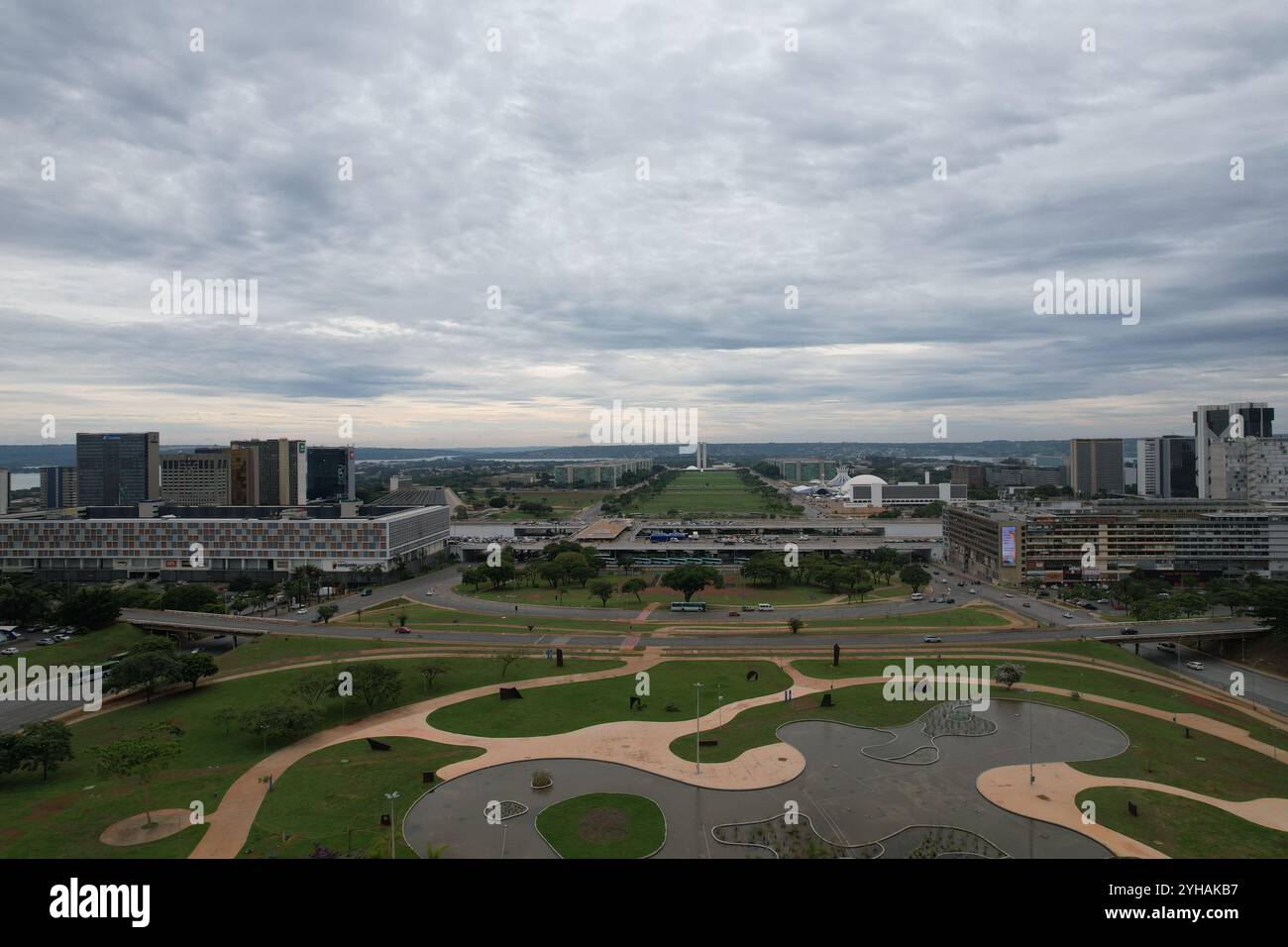Aerial view of Monumental Axis of Brasilia, Brazil Stock Photo - Alamy