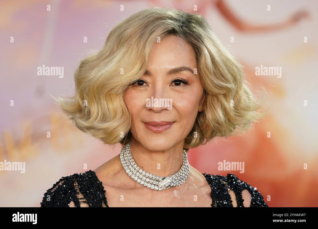 Michelle Yeoh arrives at the premiere of "Wicked" on Saturday, Nov. 9 ...