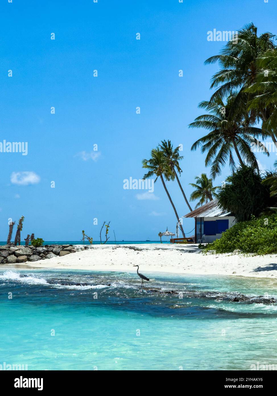 View of Fulidhoo island in the Maldives Stock Photo - Alamy